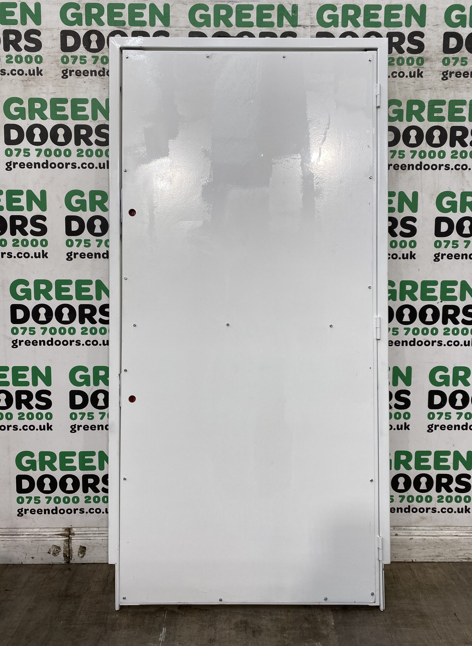 Steel Back/ Garden gate door | Green doors