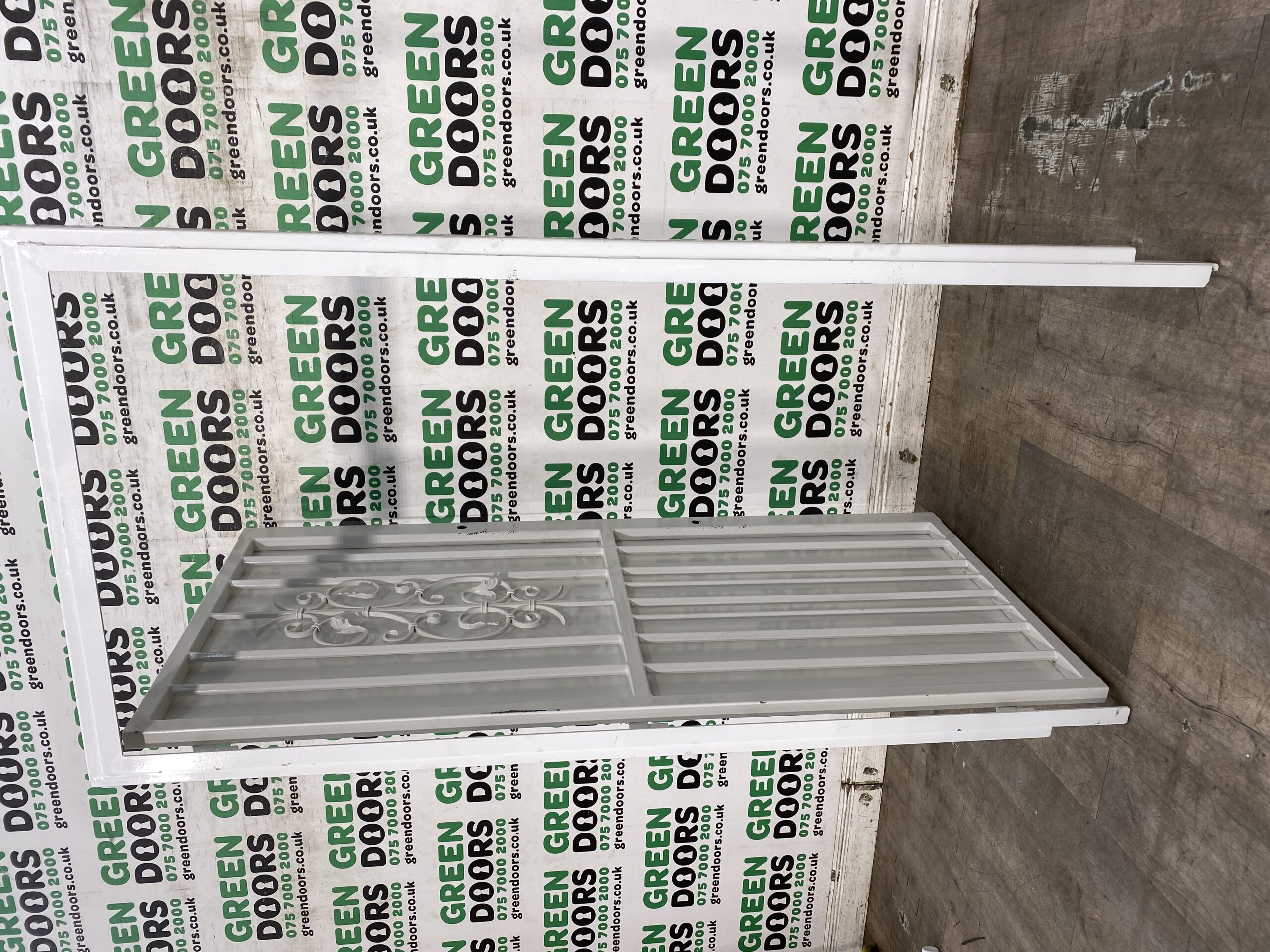 Steel Back/ Garden gate door | Green doors