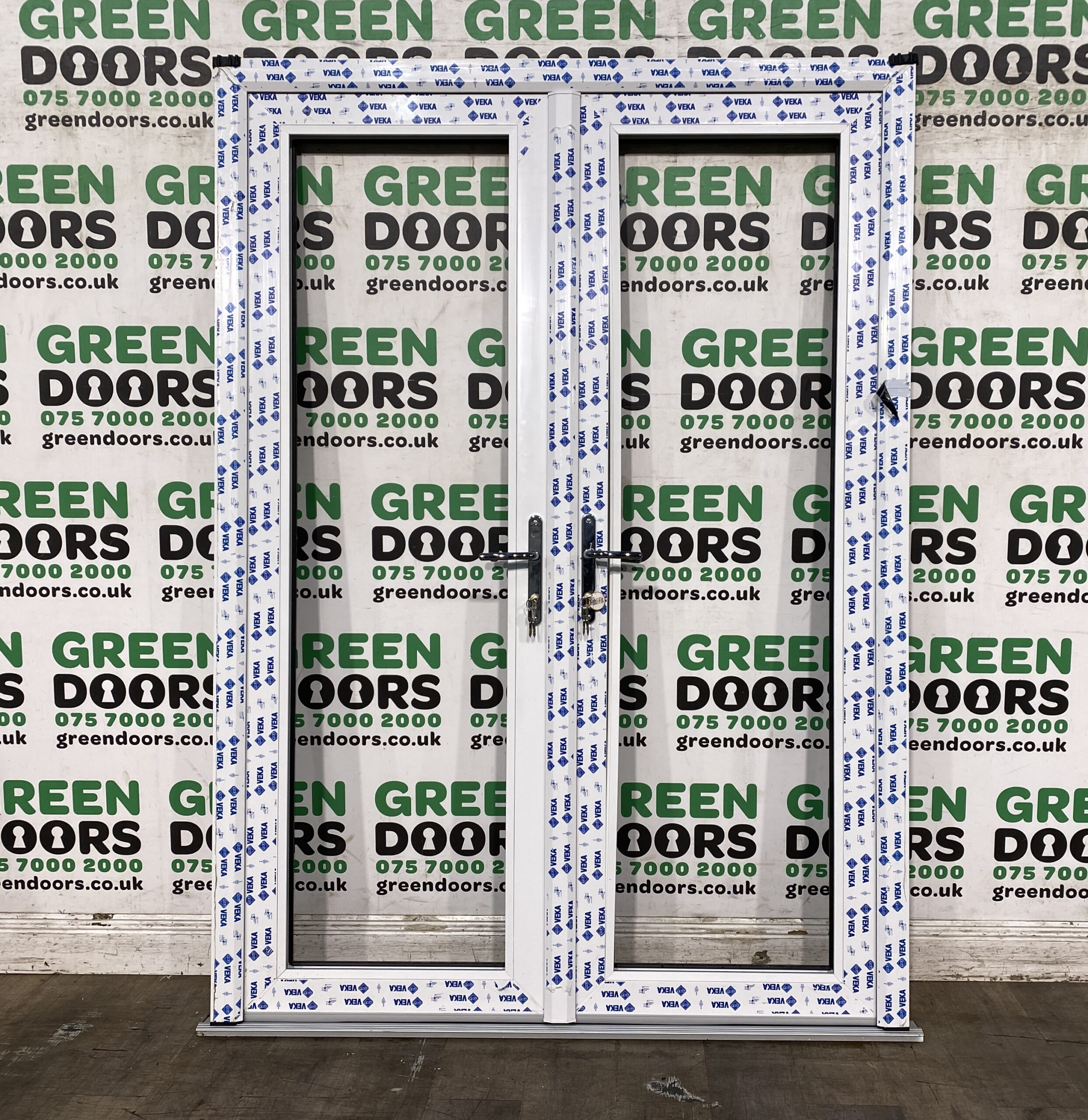 Grey uPVC French doors | Green doors