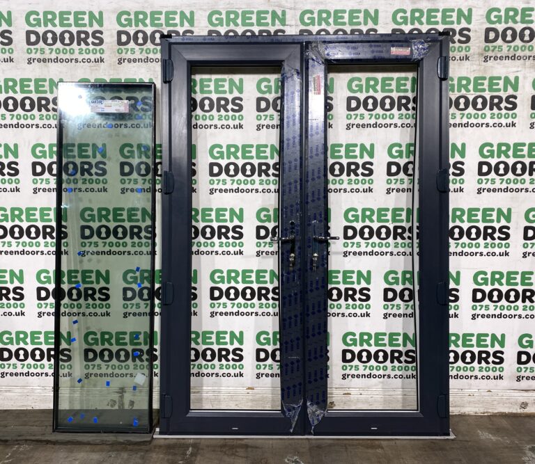 Grey uPVC French doors | Green doors