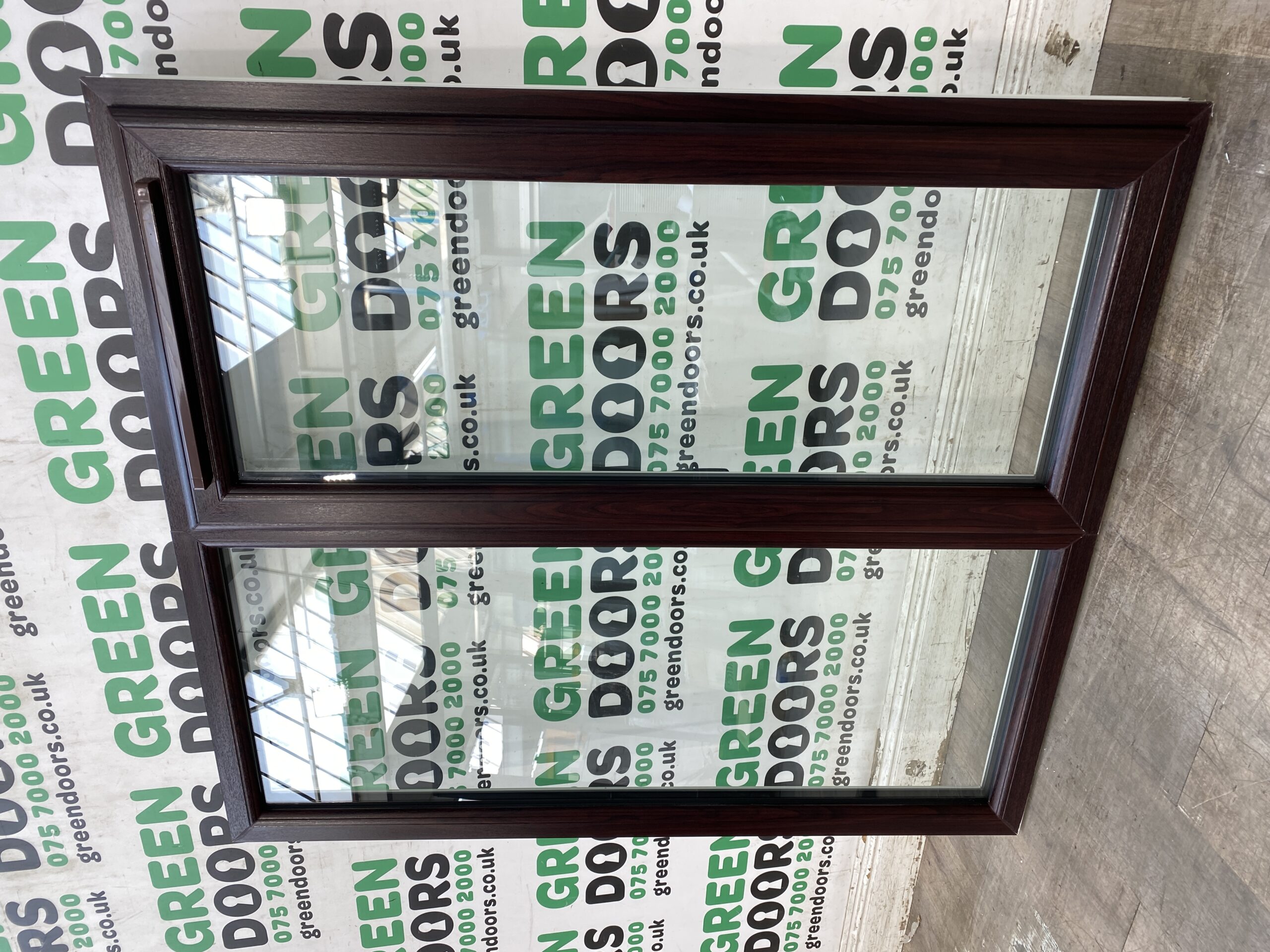 Rosewood uPVC Casement window | Green doors