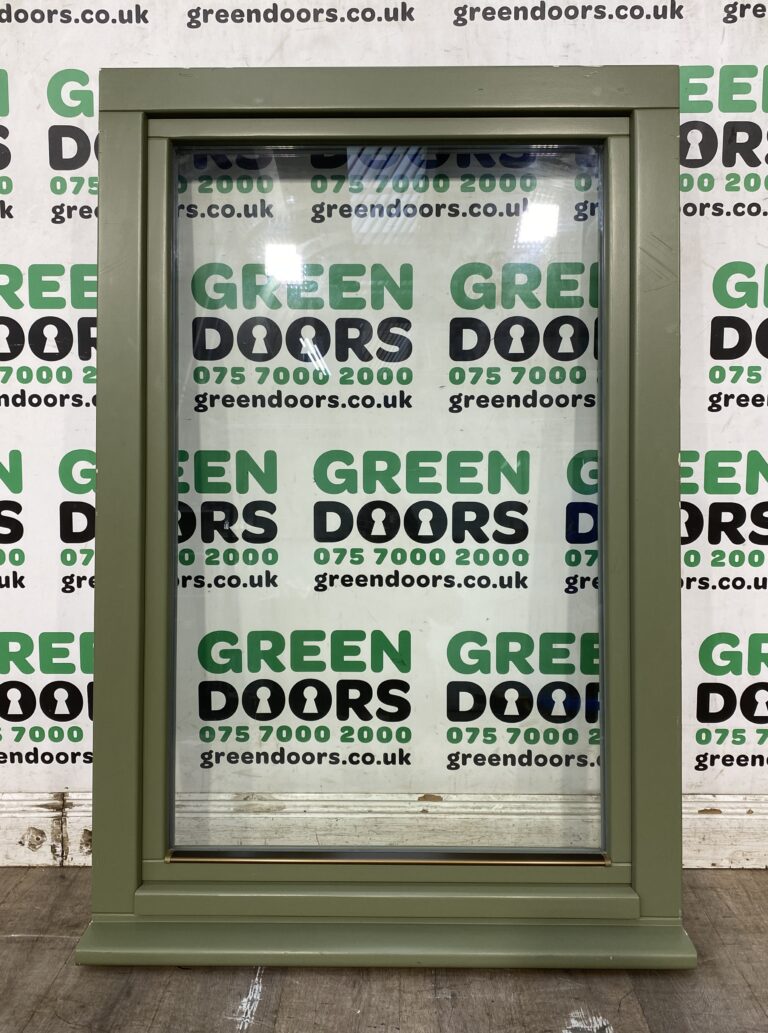 Wooden Window | Green doors