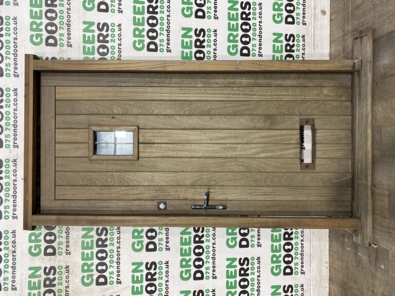 Varnished Wooden Front door | Green doors