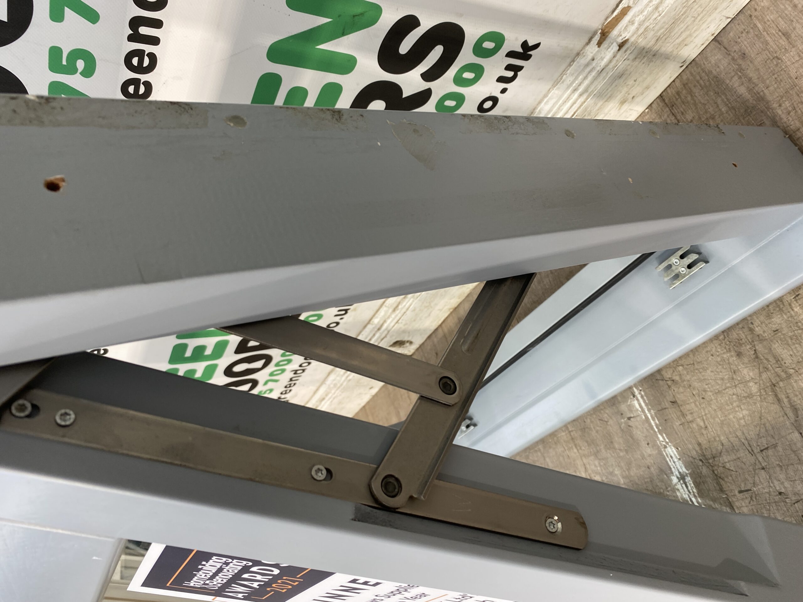 Wooden Window | Green doors