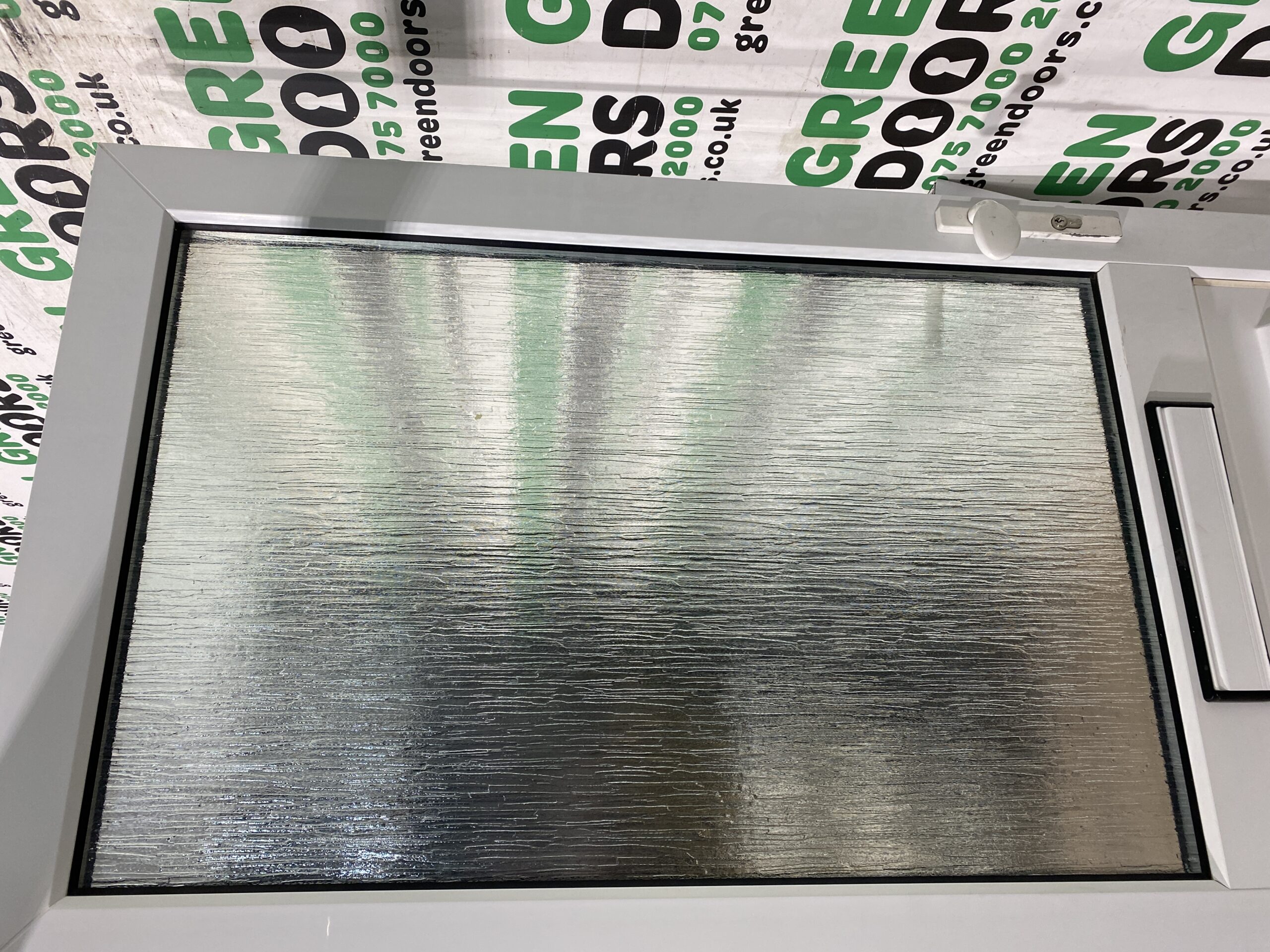 White uPVC Back door | Green doors