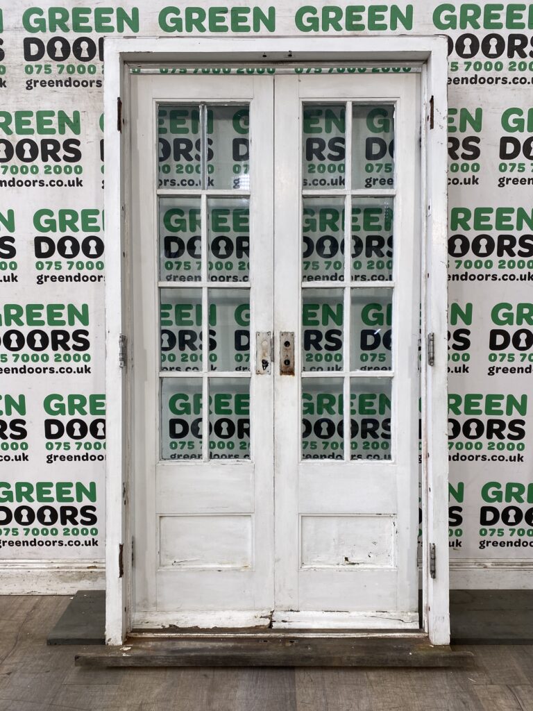 Wooden French doors | Green doors