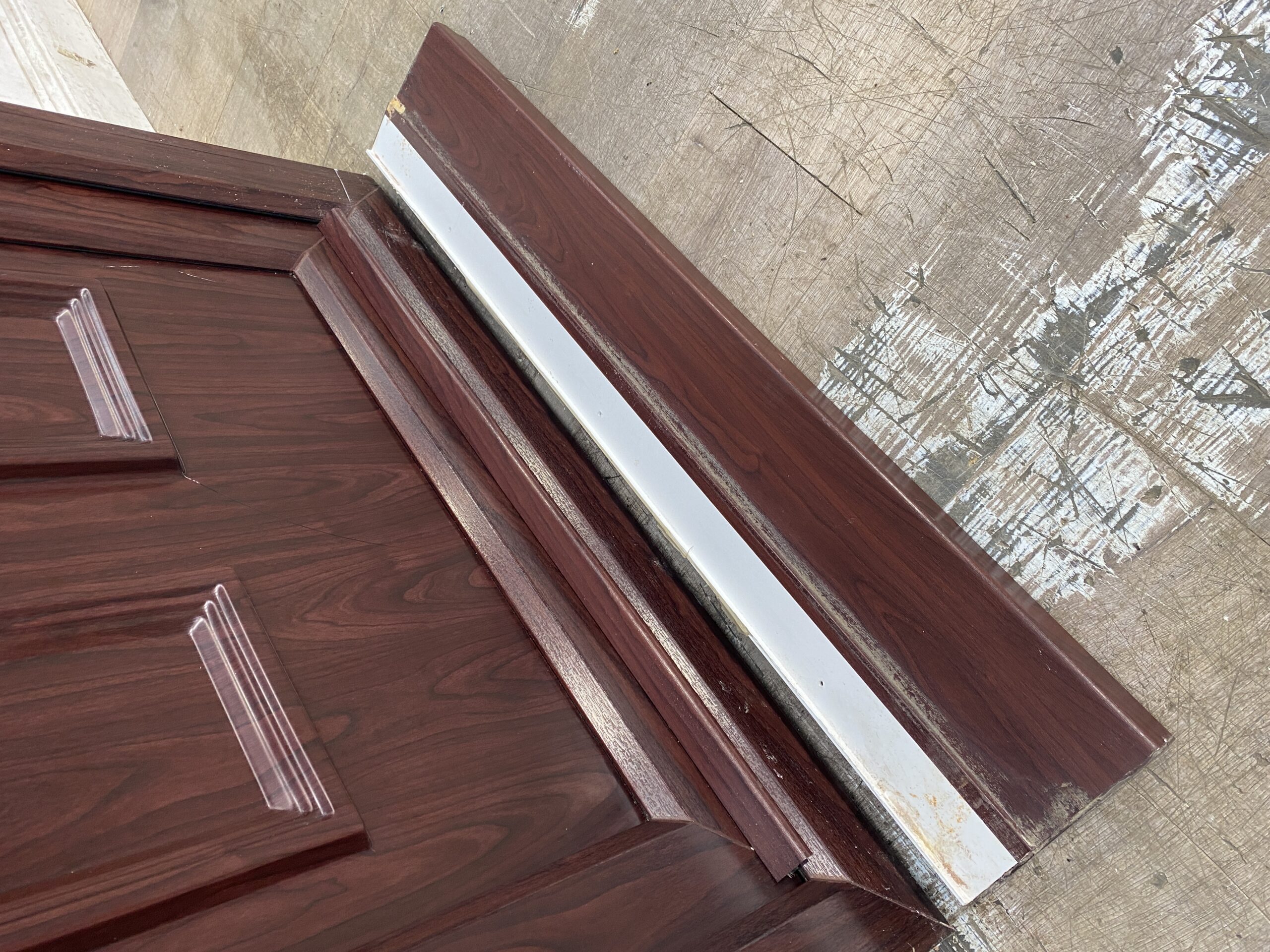 Brown uPVC Front door | Green doors